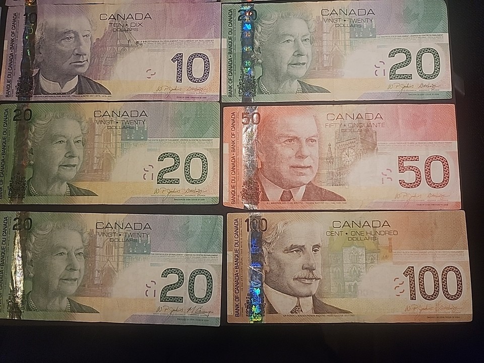 Canadian Lot 5s, 10s, 20s, 50, & 100 Dollar Bills. Total: $370 | eBay