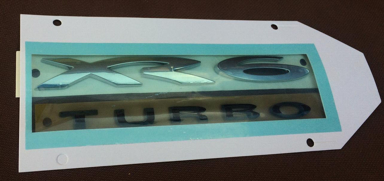 Genuine Ford FG XR6 turbo boot lid BADGE - SILVER/BLACK - BGF404D52F1 ...