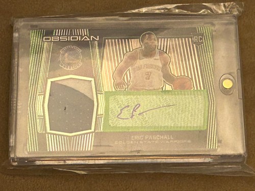 WARRIORS GOLDEN STATE ERIC PASCHALL OBSIDIAN RC AUTO RPA SSP #/25 SICK ...