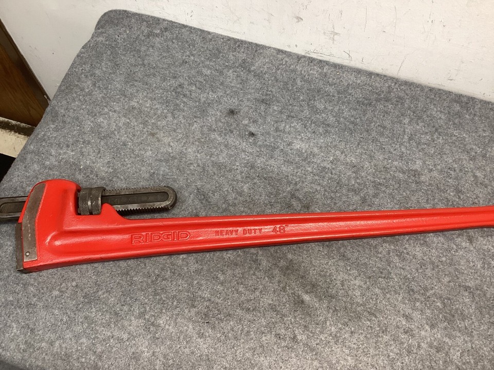 Ridgid 48 Inch Heavy-Duty Straight Pipe Wrench | eBay