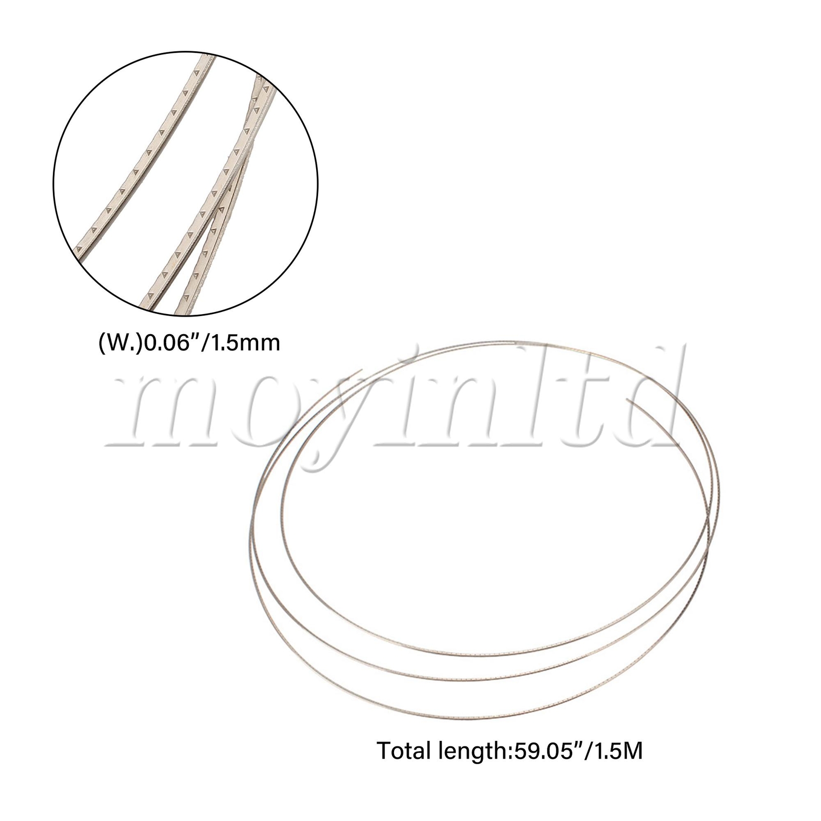 A copper-nickel alloy 2.43M Long Mandolin Banjo Fret wire Fretwire 1 ...