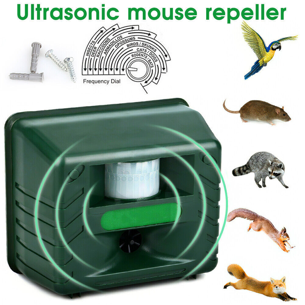 Repeller Bird Ultrasonic Repellent Deterrent Seagull Crow Cat Rats ...