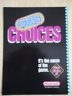 Play Choice 10 Video Arcade Machine Flyer Original Magazine Pull Out Ad ...