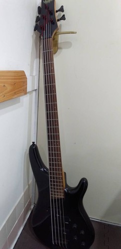 Electric Bass Guitar Vester Maniac Black 5 String | eBay