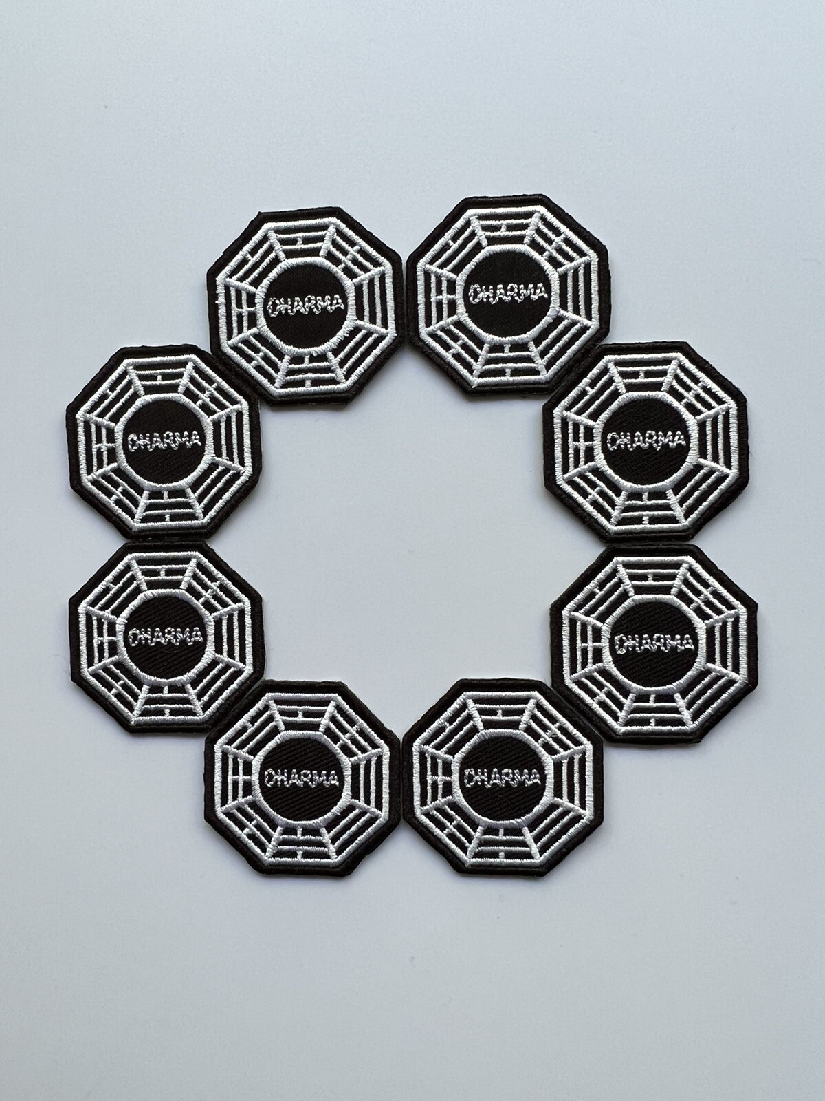 Dharma Initiative Patch 1.5in Iron-On Embroidered Badge Lost Show Octagonal | eBay