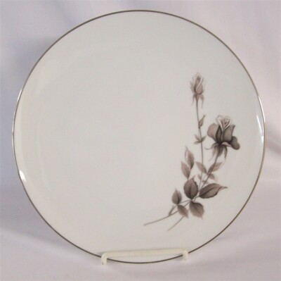 Noritake Fine China L'AMOR Pattern #6682 Gray Flower 3 Dinner Plates | eBay