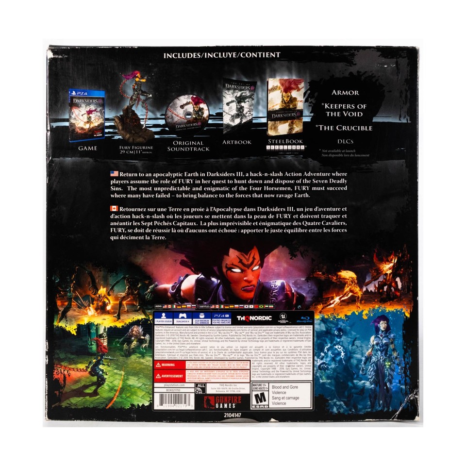 THQ Nordic Video Game Memorabi Darksiders III - (Collector's Ed, No Ga ...