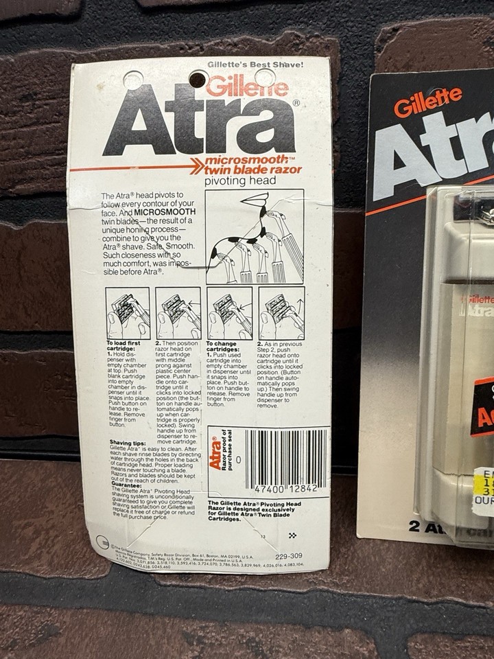 Vintage Gillette ATRA Razor NOS 1983 Lot | eBay