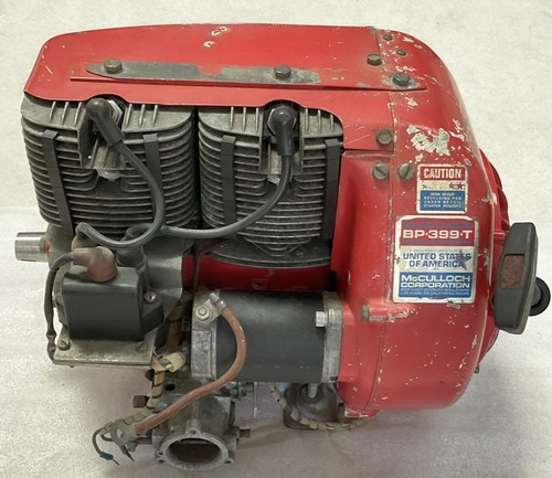 MCCULLOCH RARE CHAINSAW KART BP399-T BALANCE TWIN PISTON ENGINE, 101B ...