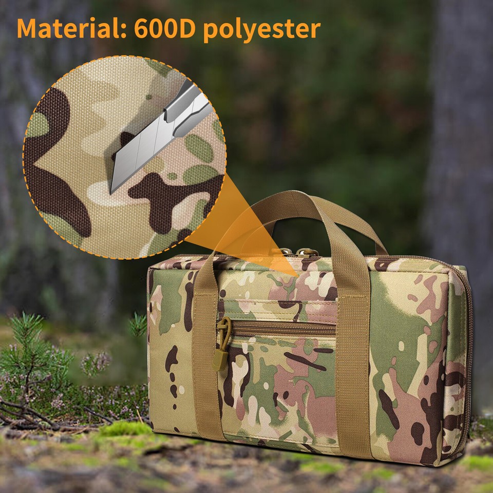 Tactical Pistol Soft Case Hunting Shooting Range Gun Handgun Magazine ...