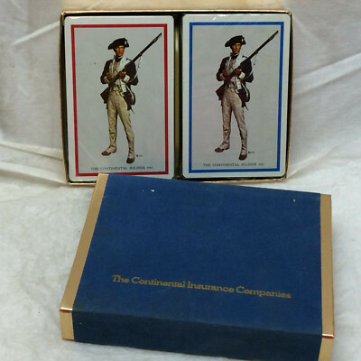 Vintage Advertising Continental Insurance Companies Playing Cards 2 ...