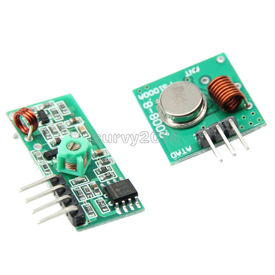 5pcs 433Mhz RF transmitter and receiver kit for Arduino | eBay