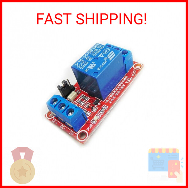 HiLetgo 2pcs 5V One Channel Relay Module Relay Switch with OPTO ...