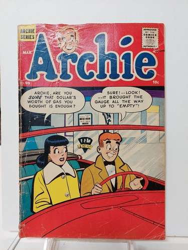 ARCHIE #99 Archie Comics 1959 Silver Age Comic (F389) | eBay