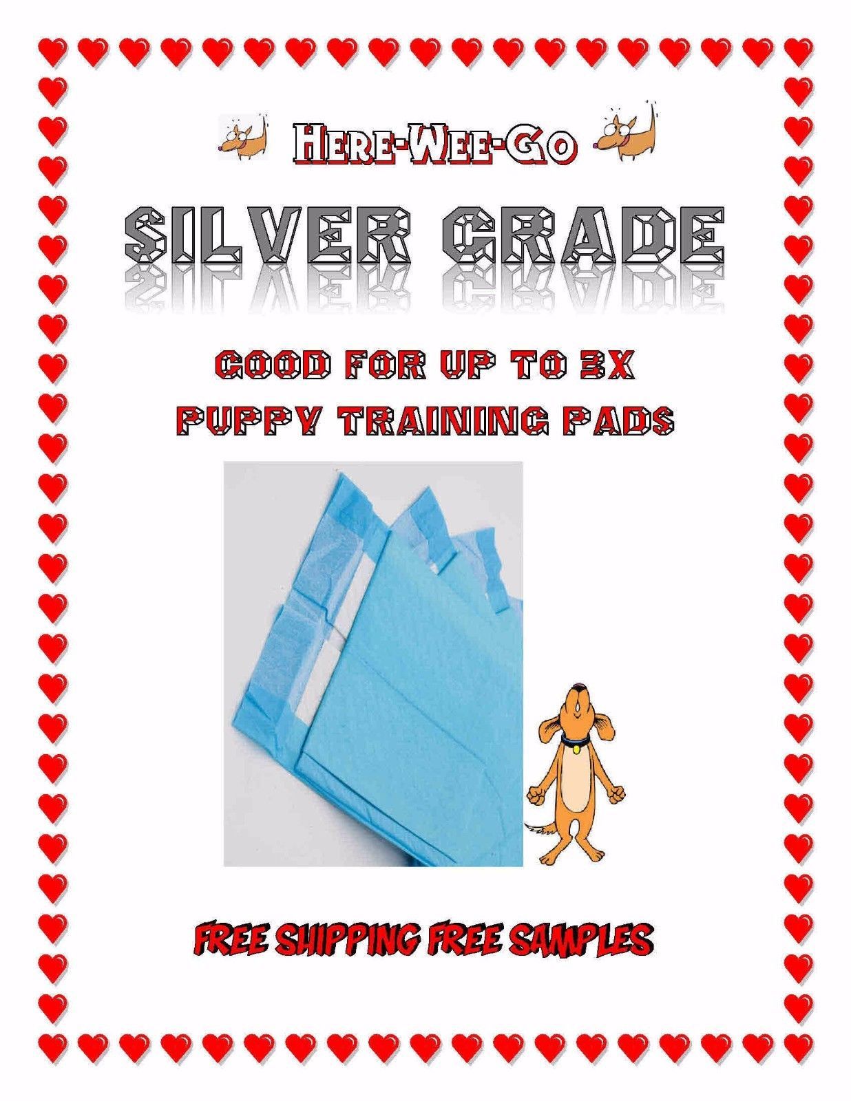 23x24" 200ct EXTRA ABSORBENT Silver Deluxe Piddle Puppy Pads Reusable ...