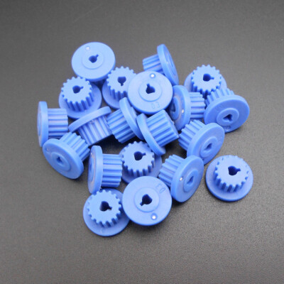 20Pcs 0.5M 16T3D 16 Teeth D-Shape MXL Plastic Spindle Gear D-Shaft Bore ...