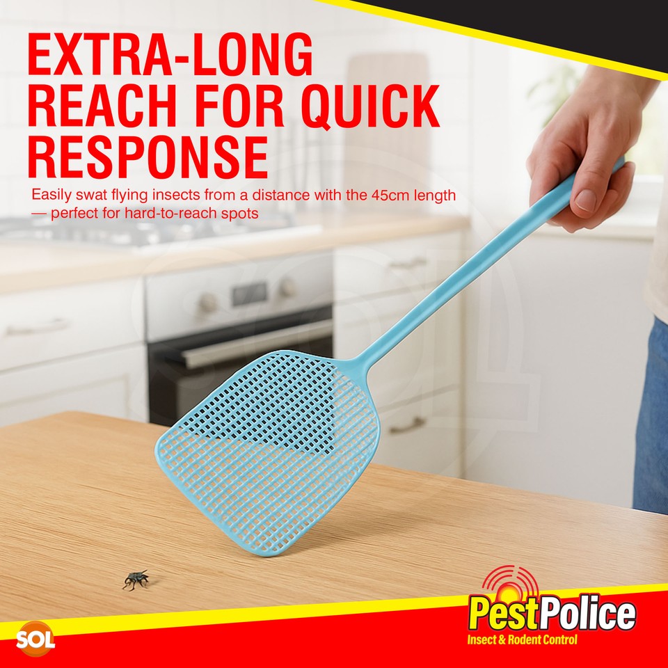 4pk Fly Swatter Long Swat Bug Insect Mosquito Wasp | eBay UK