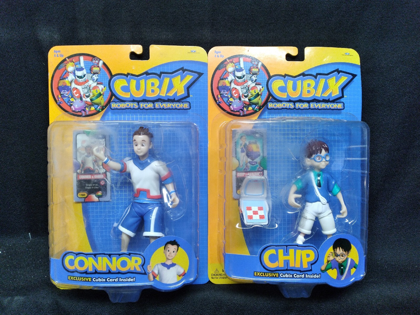 Cubix Robots For Everyone Chip and Connor sealed 2001 w/ card inside ...