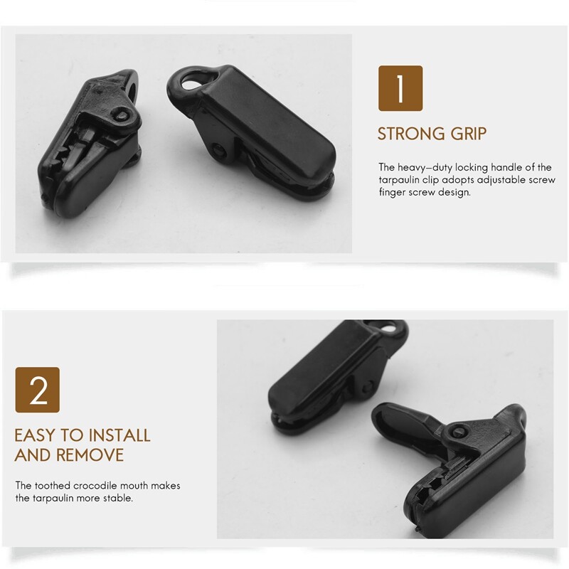 50Pcs Sail Tarp Clips Secures Clamp with Strong Lock Grip for ...