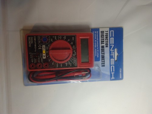 Cen-Tech 7 Function Digital Multimeter #69096 Accurate AC/DC Readings ...
