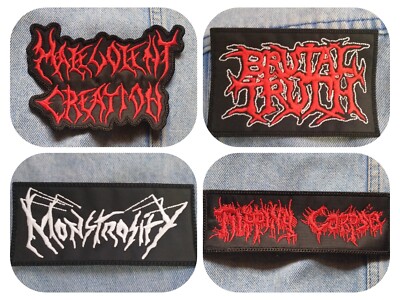 Brutal Truth Malevolent Creation Monstrosity Ripping Corpse patch death ...