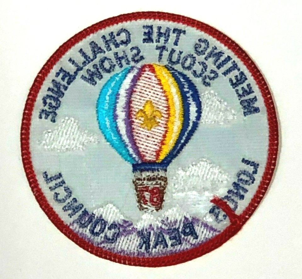 Boy Scouts 1987 Longs Peak Council Patch Hot Air Balloon Scout Show Vintage | eBay