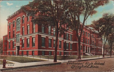 Technical High School Springfield Mass DB Postcard | eBay
