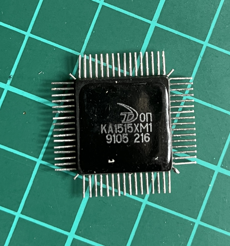 KA1515XM1 216 - Soviet clone of ZX Spectrum ULA - 68 pin leaded IC ...