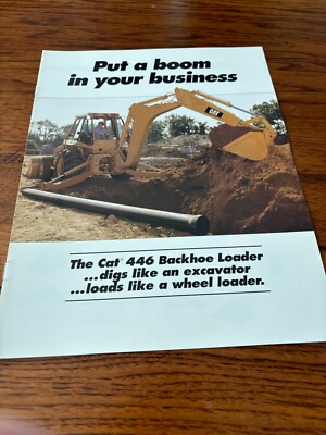 Caterpillar CAT 446 Backhoe Loader Brochure FCCA24 | eBay