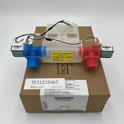 NEW GENUINE OEM WHIRLPOOL Washer Inlet Valve W11210463 W11038696 ...