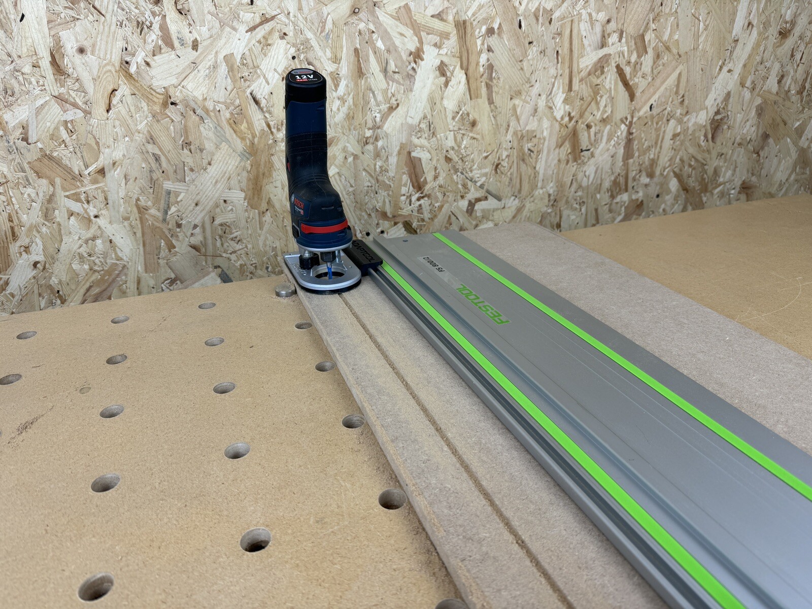 Bosch GKF-12V-8 Router Guide Rail Adaptor for Festool Guide Rail | eBay UK