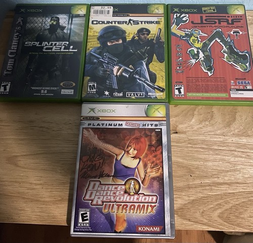 Xbox Game Bundle DDR Ultra mix , Splinter-cell & Much More | eBay