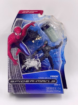 Spider-Man 3 Marvel Venom Web Ooze Symbiote Canister Figure Mutation ...