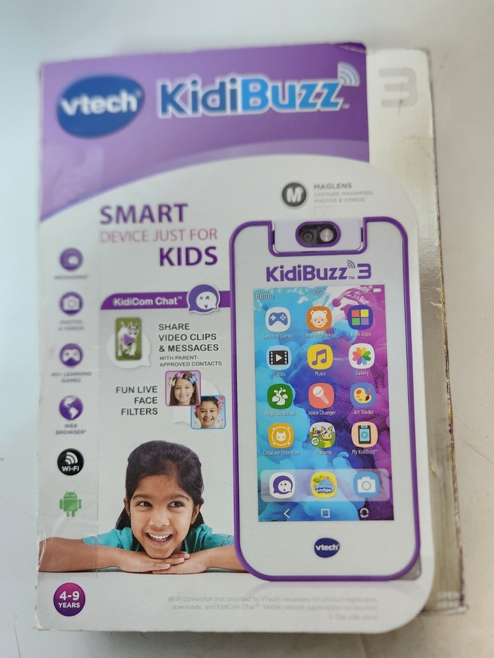 Vtech Kidibuzz 3 Purple Kid Friendly Smart Device 1502 3417765411502| eBay