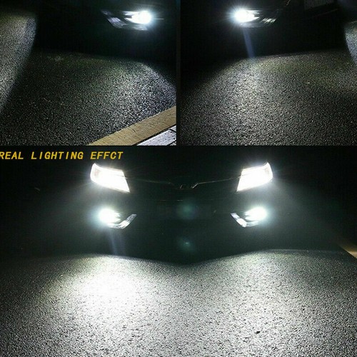 H11 LED Headlight Super Bright Bulbs Kit 12000K White 330000LM High/Low ...
