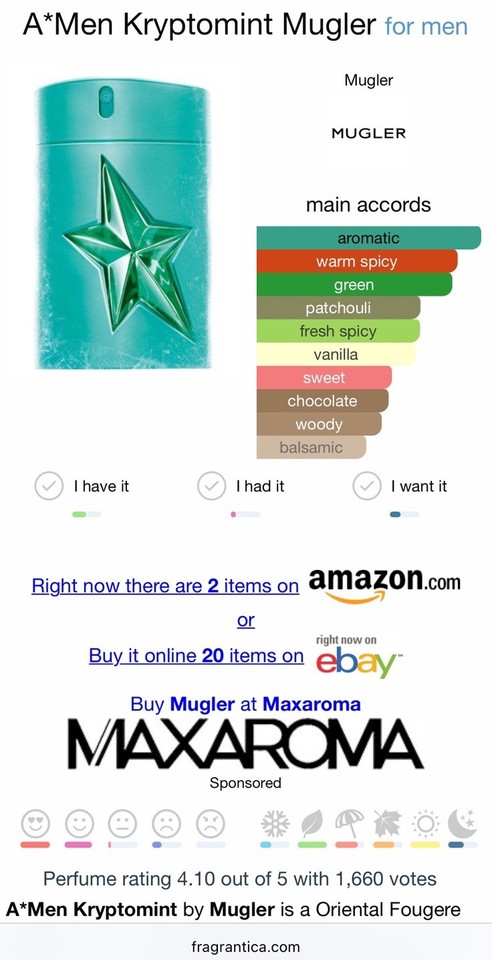 Thierry Mugler A*men Kryptomint & B*men bundle | eBay