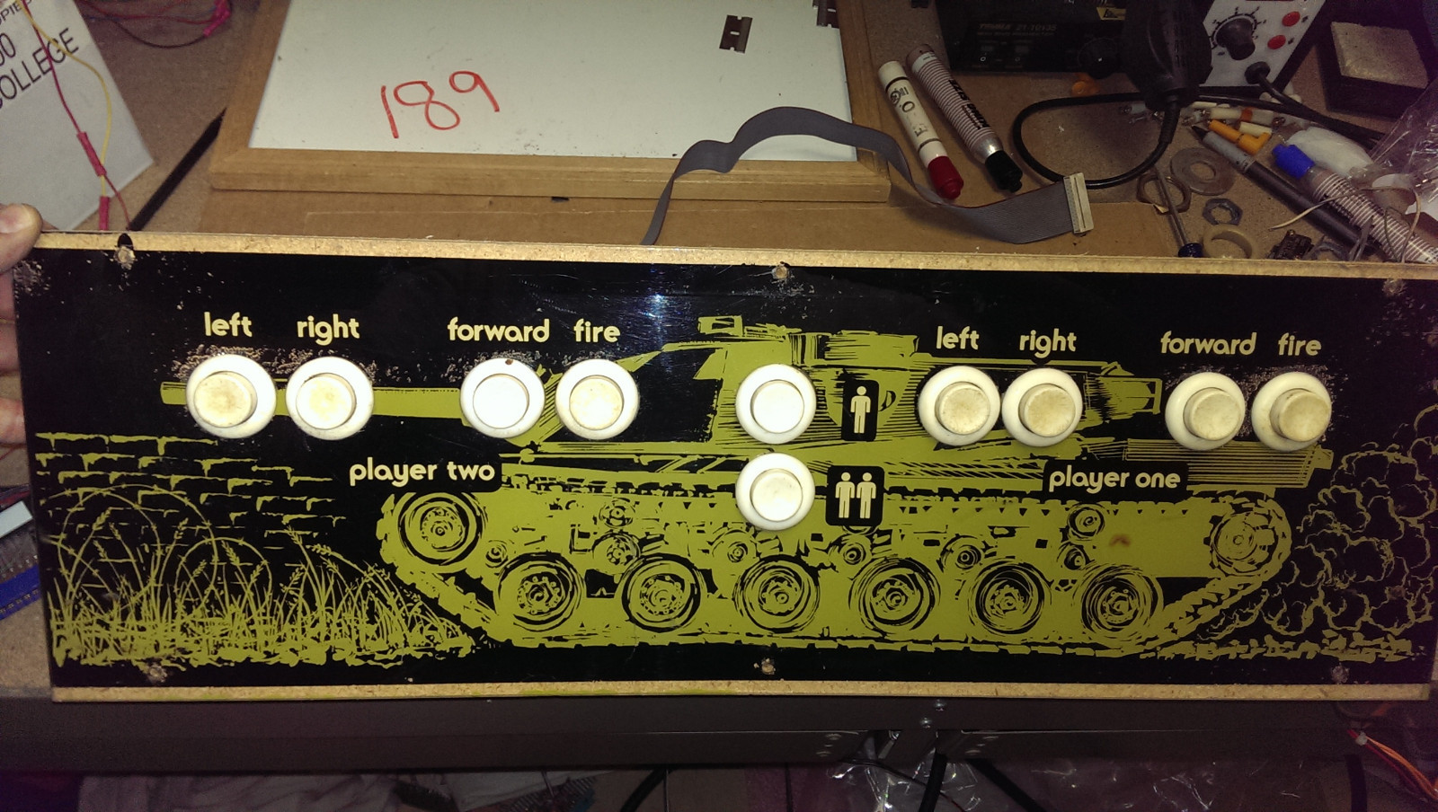 Control Panel for ARMOR ATTACK - 1980 Cinematrics - with controls ...