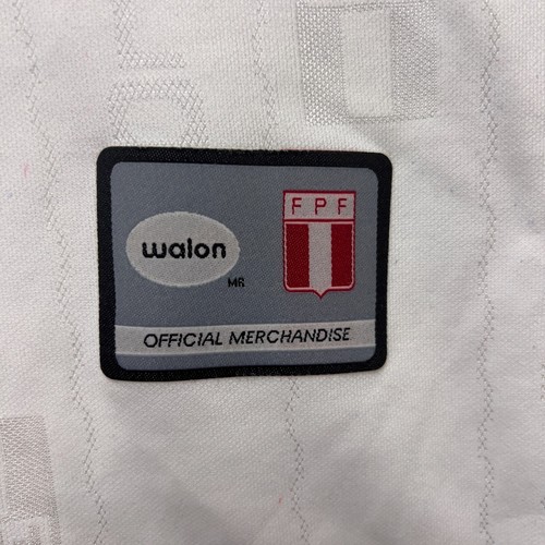 Peruvian Peru National Soccer Jersey Mens Large White Red Walon 2004 ...