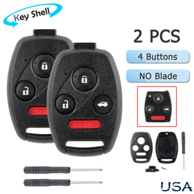 2 For 2009 2010 2011 2012 2013 2014 Honda Pilot Key Fob Shell Case ...