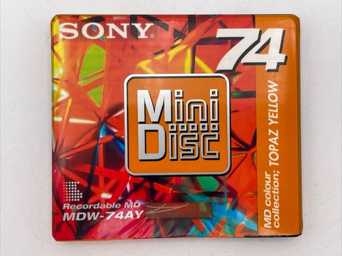 Sony Mini Disc Recordable MD MDW-74AY Colour Collection Topaz Yellow | eBay