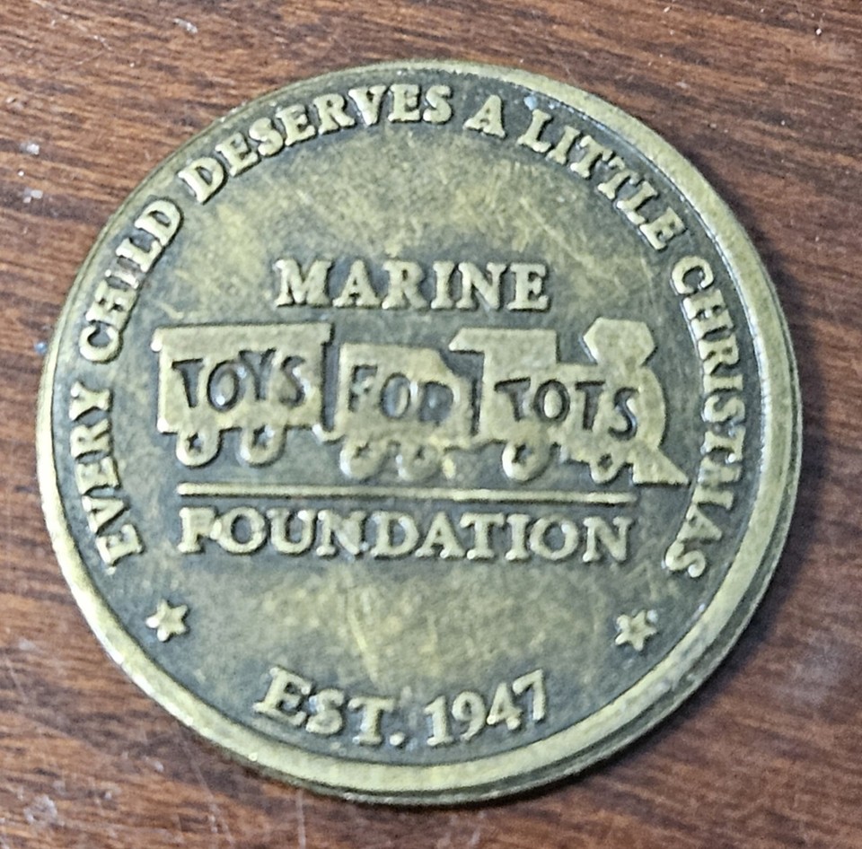 U.S. MARINE CORPS. SEMPER FIDELIS TOYS FOR TOTS FOUNDATION COIN TOKEN ...