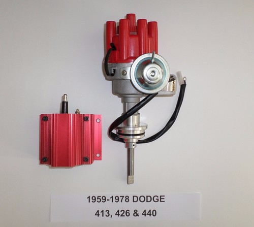 DODGE 413, 426, 440 1959-1978 RED Small Female Cap HEI Distributor, 50K ...
