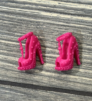 Barbie Fashion Doll Pink Studded High Heel Shoes Replacement Piece | eBay