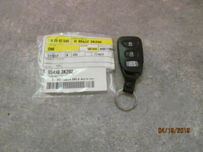 Hyundai 954303K202 4 button key fob transmitter Free shipping | eBay