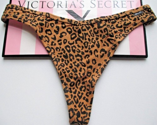 VICTORIA'S SECRET PINK Leopard Cotton Thong Panty M L XL Sexy VS NWT | eBay