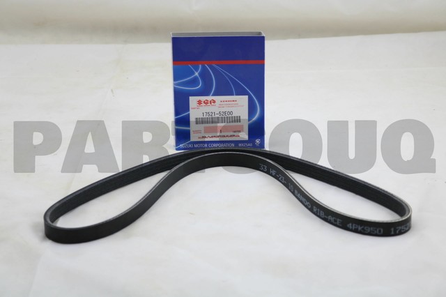 17521-52e00-000 Suzuki Belt 4pk950 Genuine OEM Part for sale online | eBay
