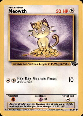 Pokemon - 56/64 Meowth - Jungle - Englisch - Unlimitiert | eBay