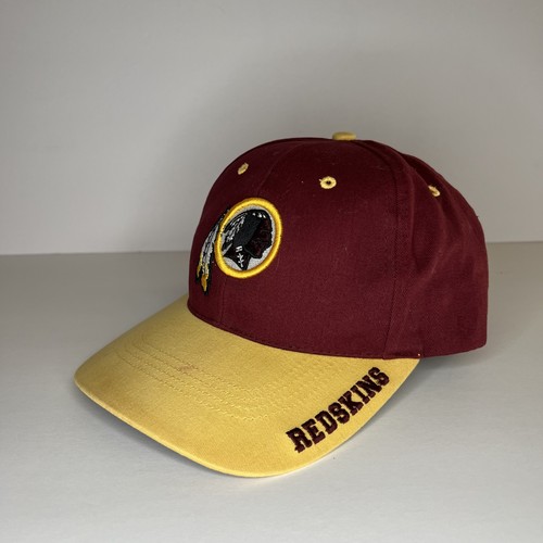 Vtg Washington Redskins NFL Football Snapback Hat Cap Maroon Yellow ...