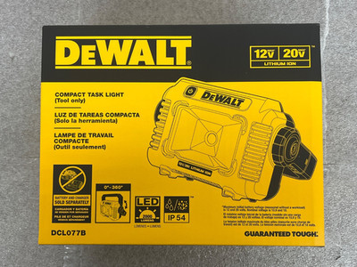 Brand New DeWalt 12v - 20v Max Compact LED Task Light DCL077B (Tool ...