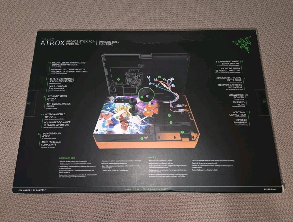 DRAGON BALL FIGHTERZ RAZER ATROX ARCADE STICK - XBOX ONE & PC New ...